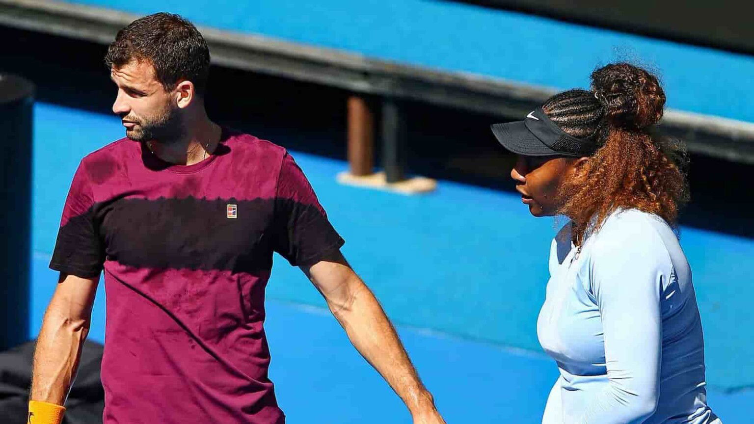 Serena Williams and Grigor Dimitrov share a laugh at Ultimate Tennis ...