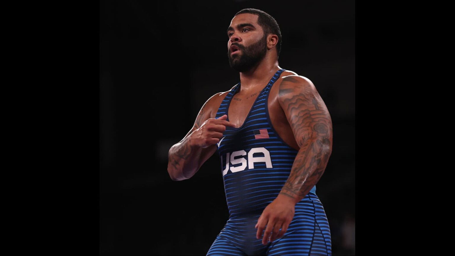 He's here! - Olympic Gold Medalist Gable Steveson shows up at ...
