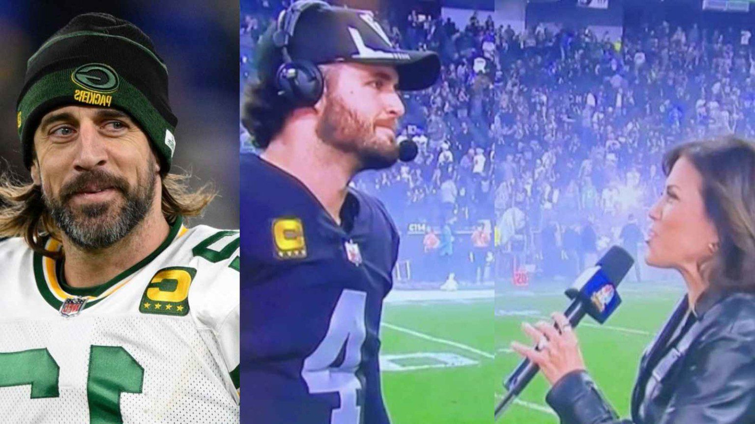 Derek Carr reveals Aaron Rodgers pre-game motivation for Raiders' 35-32 ...