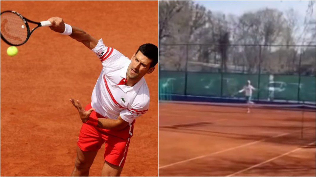 'Our champ is getting ready!' Twitter thrilled as Novak Djokovic grinds ...
