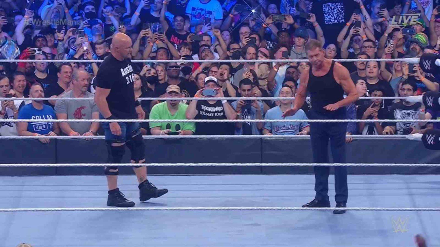 "Stone Cold Steve Austin stunning Vince McMahon" History repeats itself ...