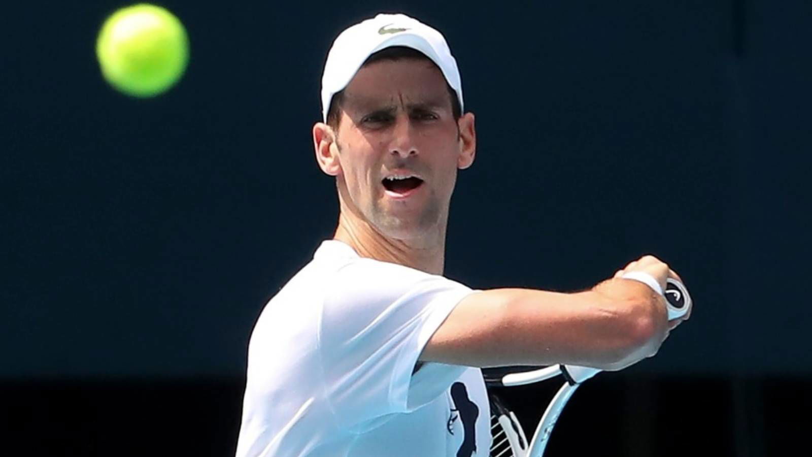 "Djoko game," Novak Djokovic spotted playing a quirky game of touch tennis