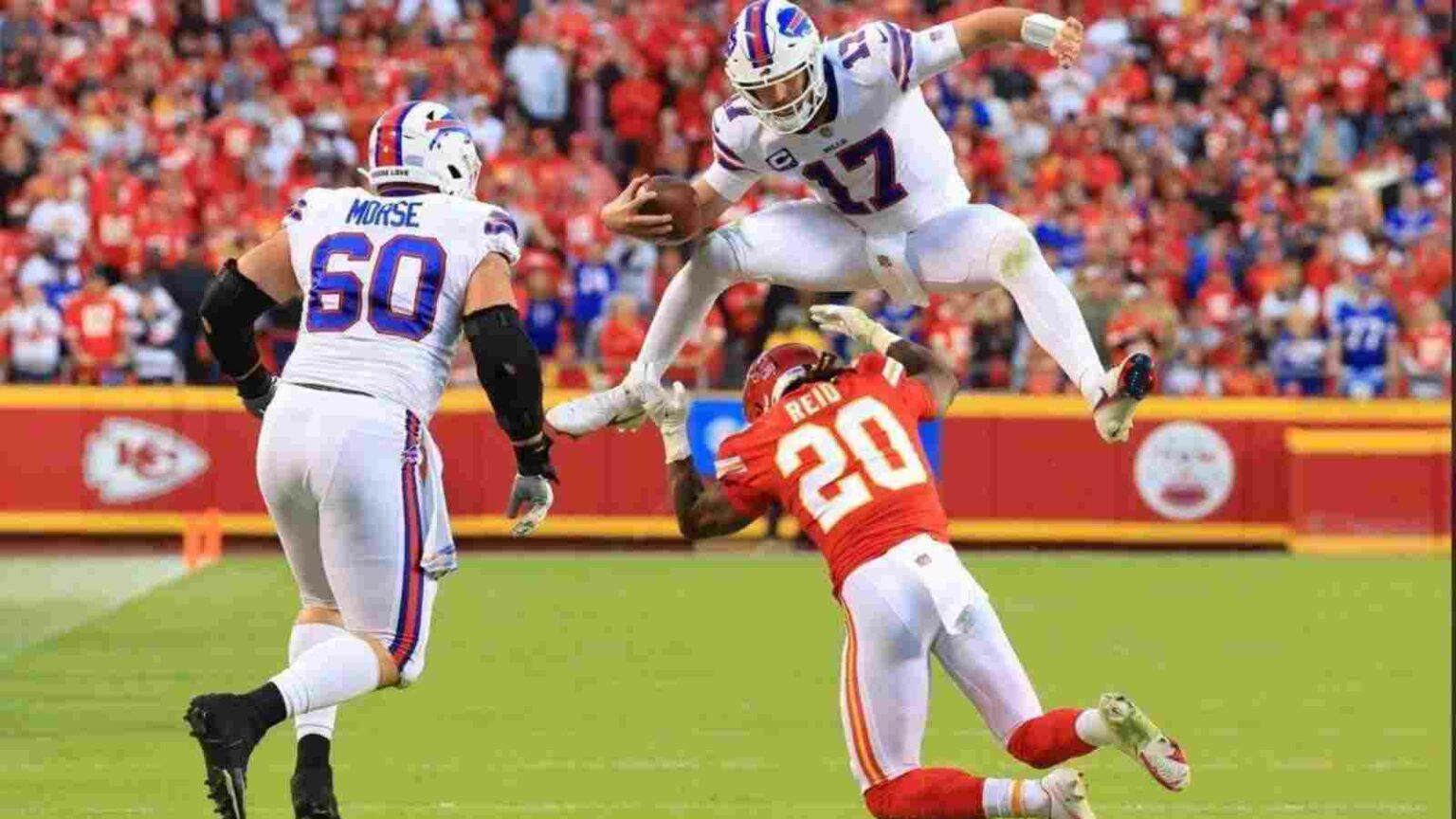 "This dude is a different breed!": WATCH- Josh Allen jumps over ...