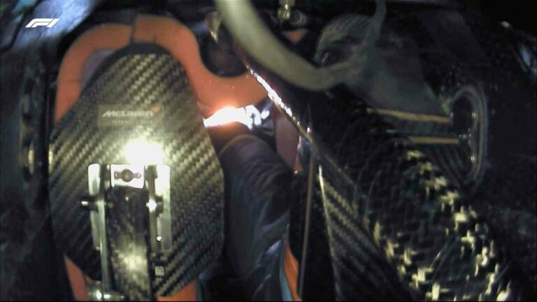 How do F1 cars look from the inside and how do the F1 pedals work?