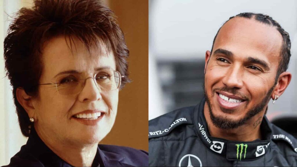 Billie Jean King praised Lewis Hamilton for standing up for women in sports