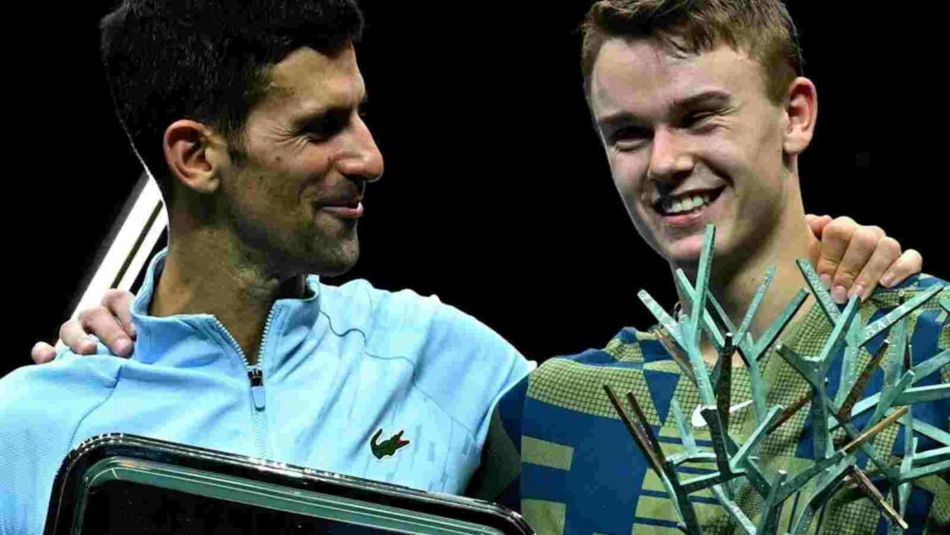 WATCH: Novak Djokovic gracious in defeat as he praises Holger Rune for winning the Paris Masters ...