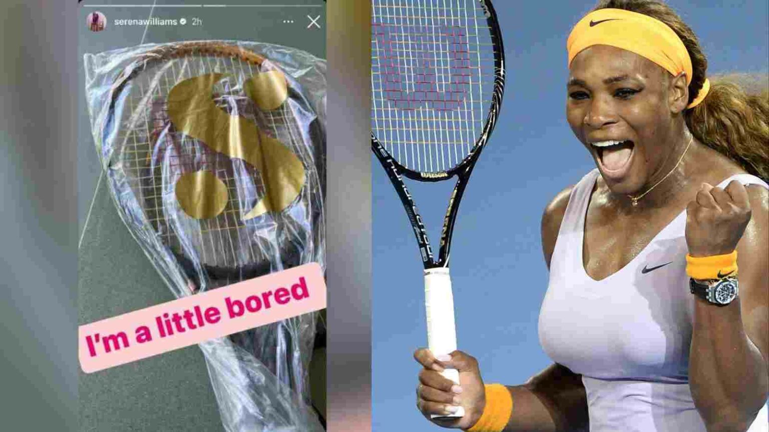 'Little bored' Serena Williams prods fans with a comeback hint posting ...
