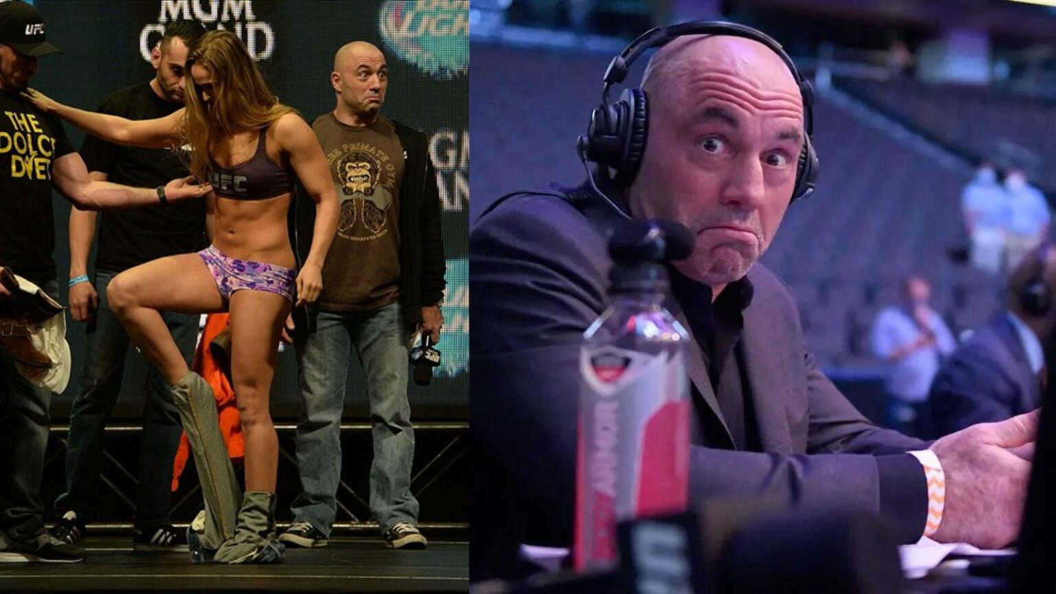 WATCH: Joe Rogan struggles to keep his eye off an in-shape Ronda Rousey ...