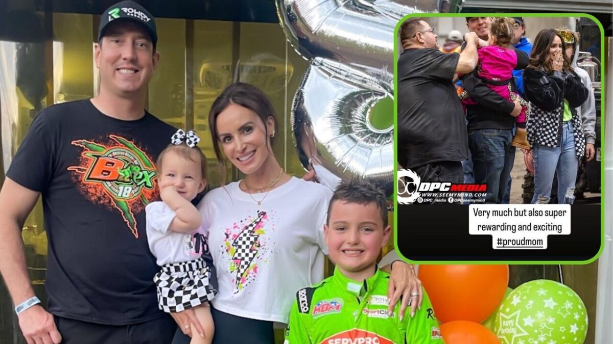 Kyle Busch’s wife confesses its “stressful” being a race car drivers ...