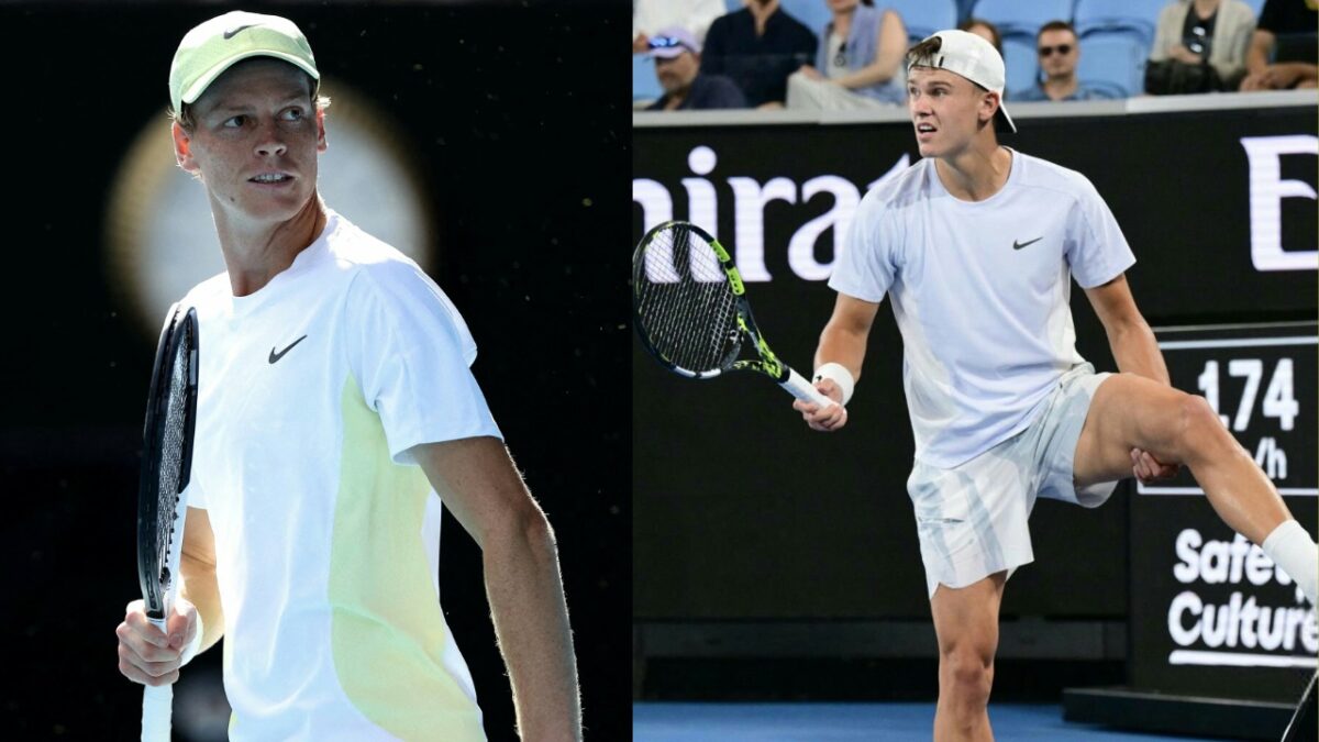 Holger Rune reacts to 'long' 11-minute medical timeout of Jannik Sinner during their Australian ...