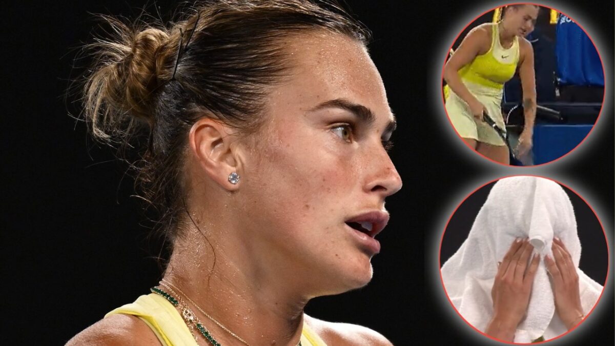 (Video) Aryna Sabalenka slams racket and cries uncontrollably after ...