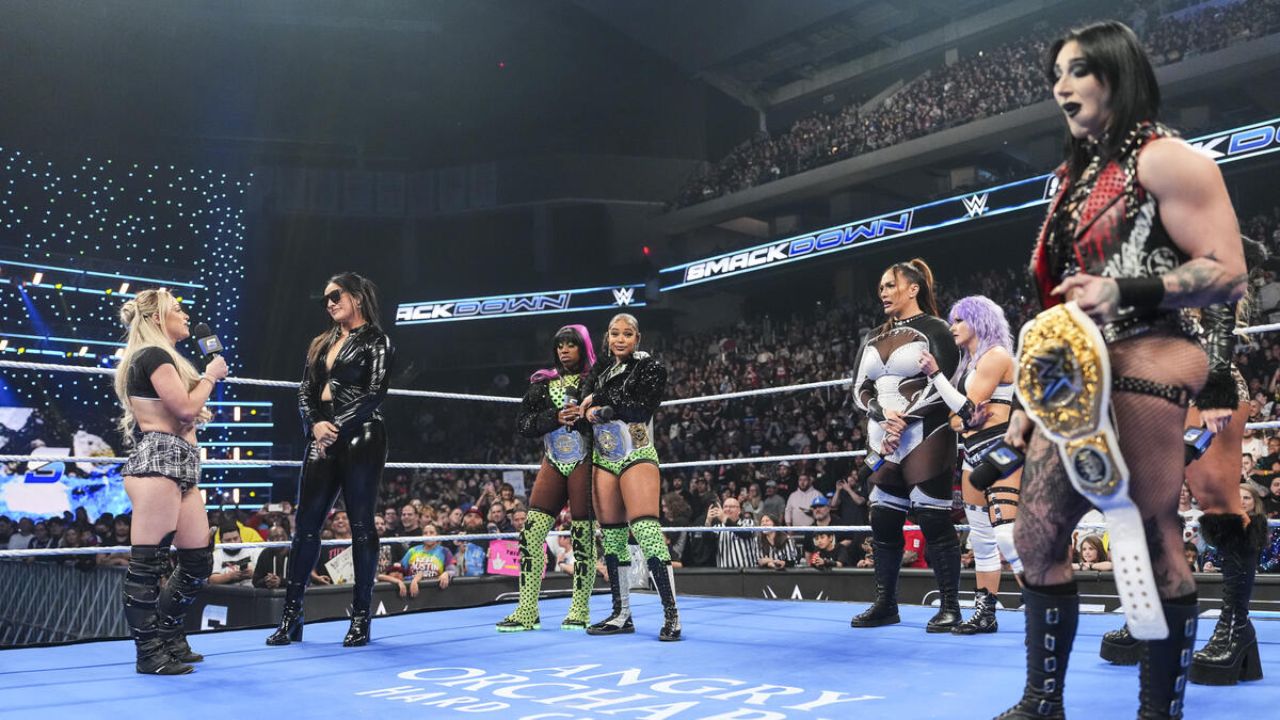 "I don't want to let you go," Rhea Ripley gives an emotional send-off ...