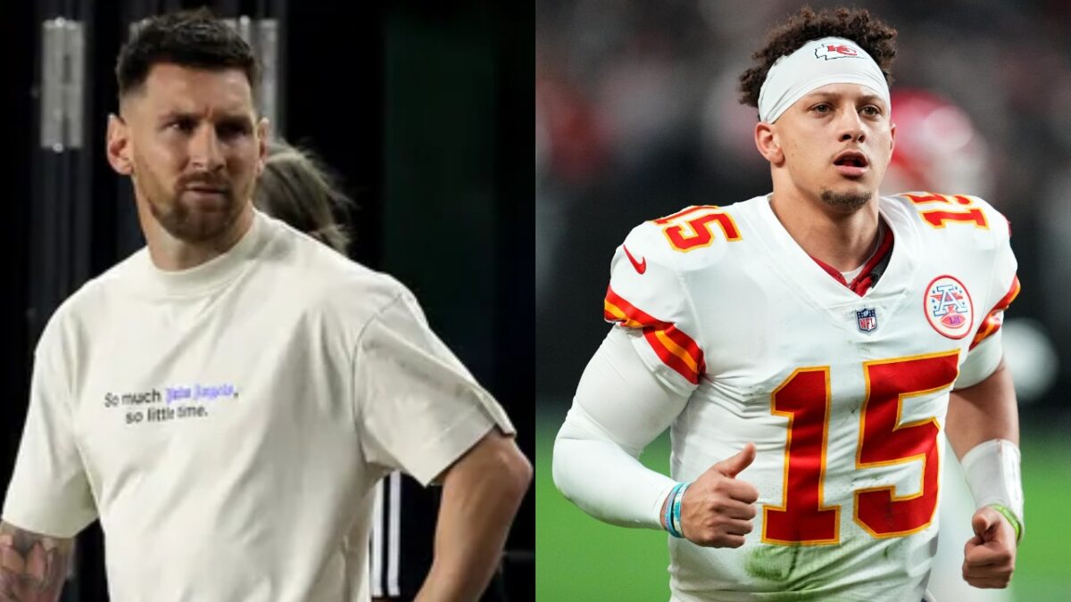 "He's the GOAT" - Patrick Mahomes thrilled as Lionel Messi set to ...
