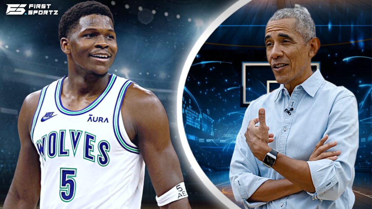 Barack Obama impressed with Anthony Edwards swagger.