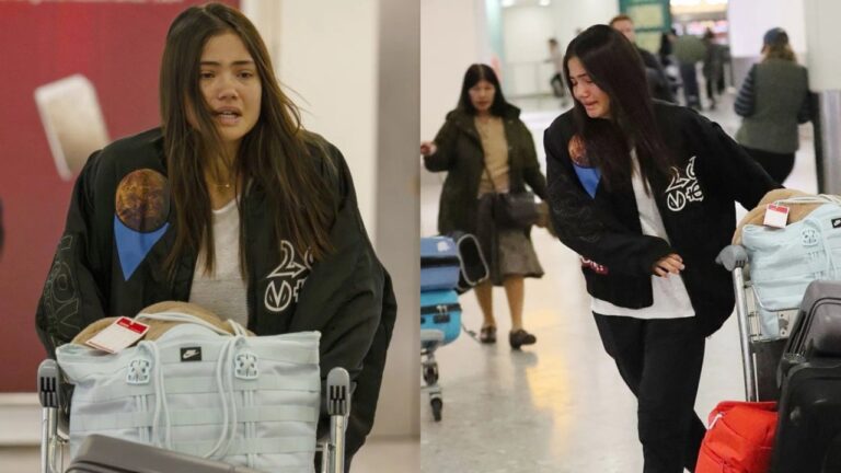 Emma Raducanu breaks down in tears at airport as she arrives back home ...