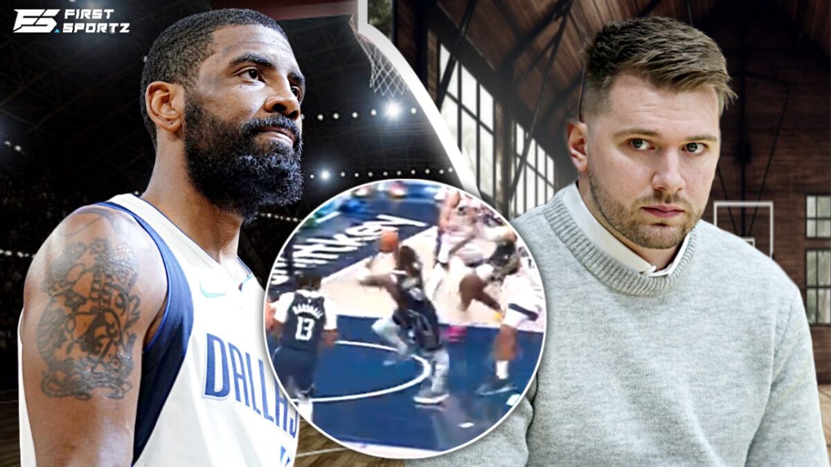 Kyrie Irving crying after injury leaves Luka Doncic and fans devastated