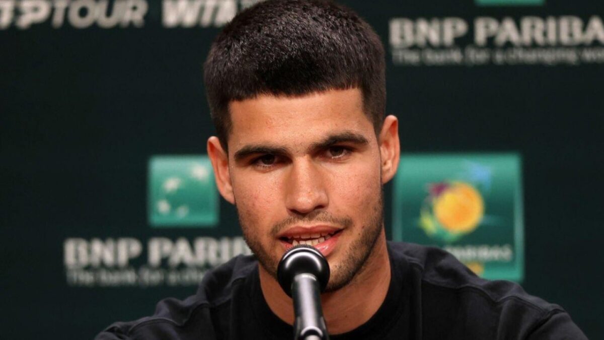 Carlos Alcaraz makes feelings clear on No.1 ranking goal after Alexander Zverev suffers early ...