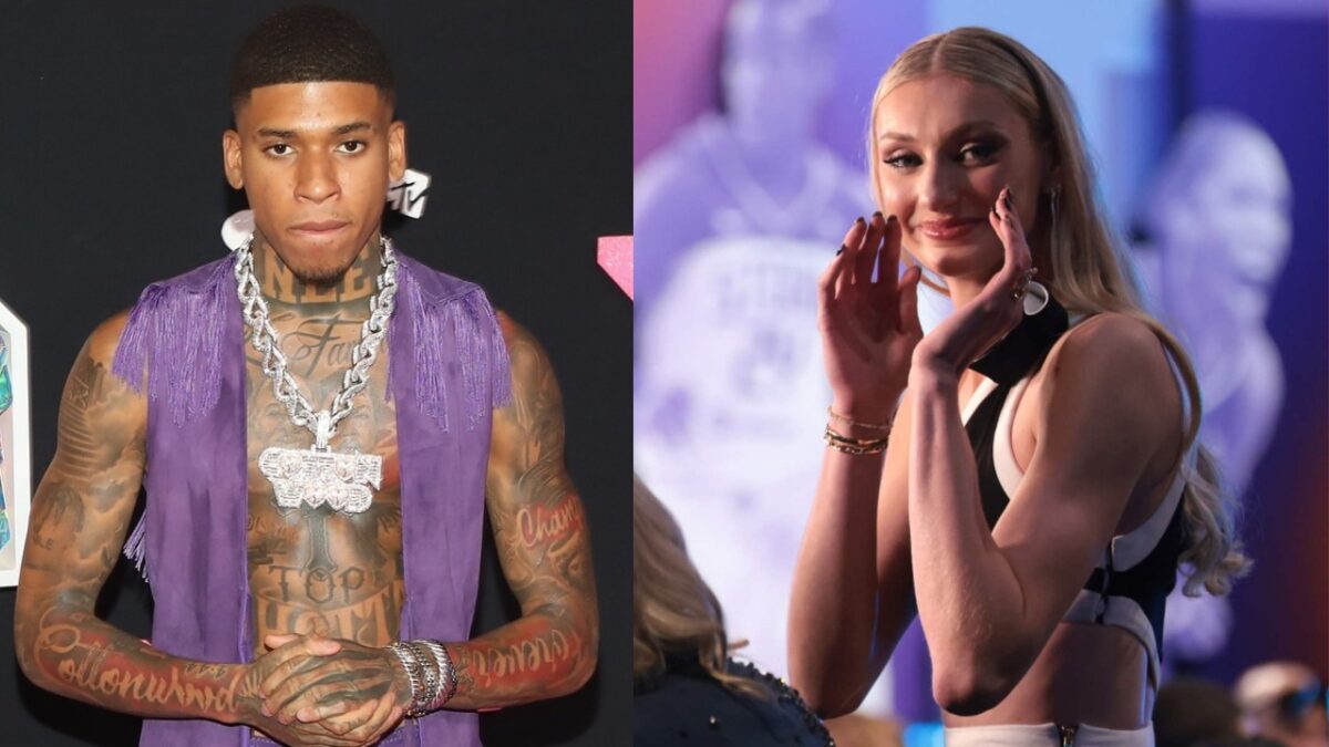 Cameron Brink left cheesing after rapper NLE Choppa's honest first ...