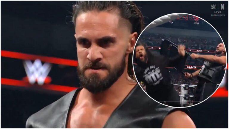 WATCH: Seth Rollins reminds Roman Reigns of The Shield breakup with a steel chair attack on Raw