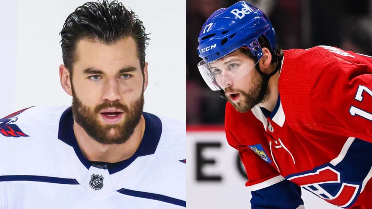 WATCH: Tom Wilson and Josh Anderson exchange haymakers on bench during ...