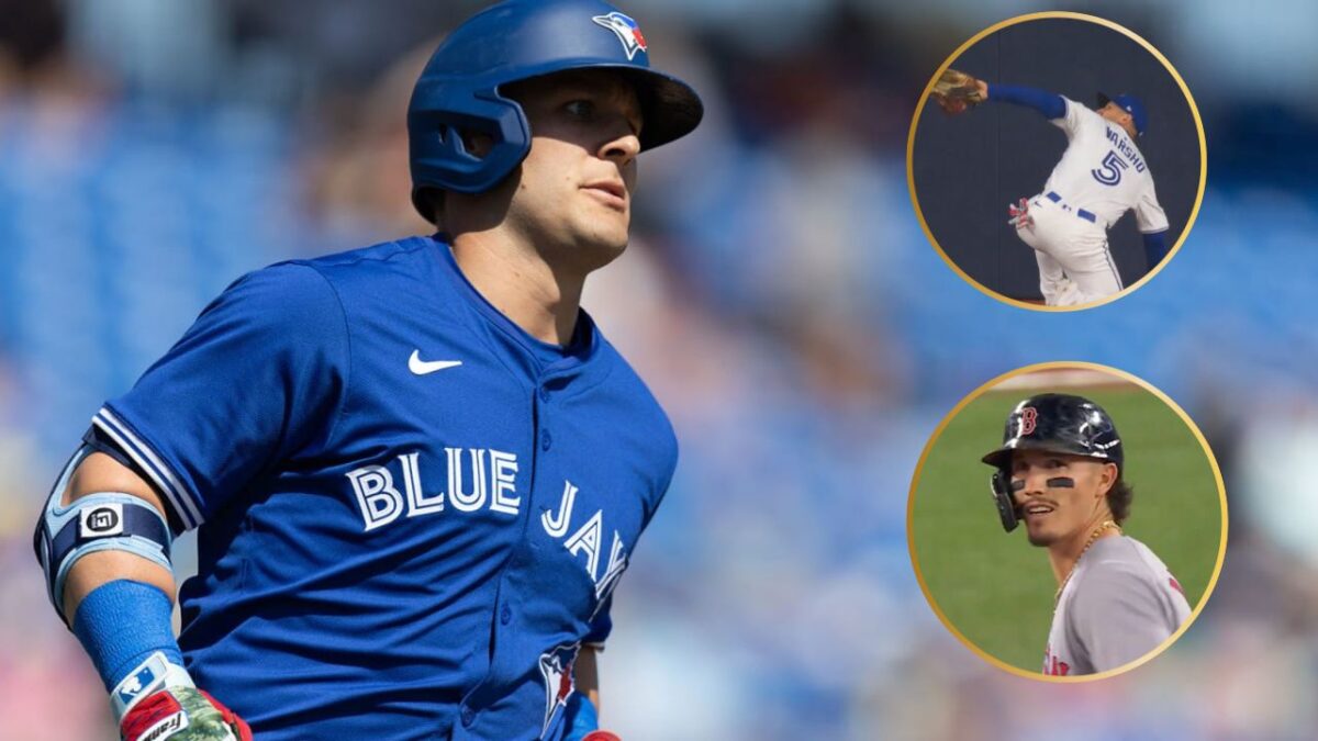 WATCH: Daulton Varsho's INCREDIBLE back-handed catch leaves Jarren ...