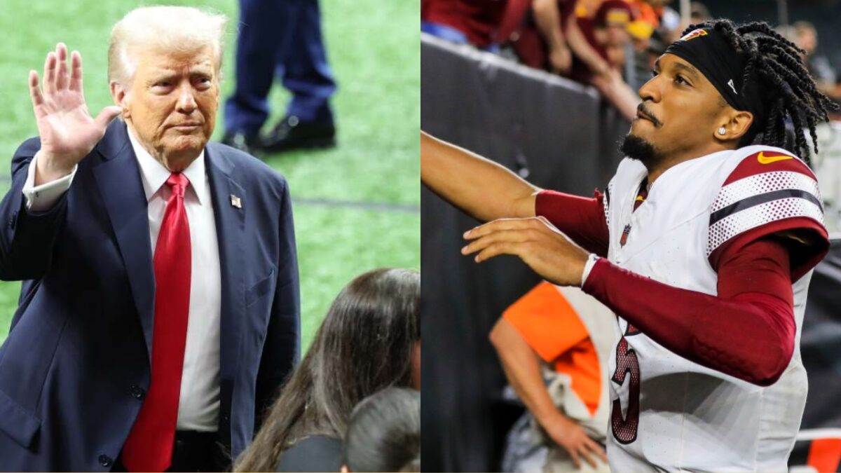 Donald Trump heaps praise on Washington Commanders QB Jayden Daniels ...