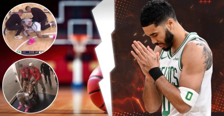 Jayson Tatum Carted off in Wheelchair Sends Shockwaves Through the NBA ...