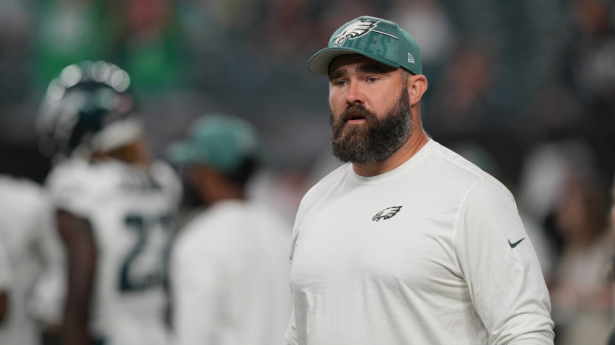 Jason Kelce Proposes NFL vs. Flag Football Showdown to Settle Olympic ...