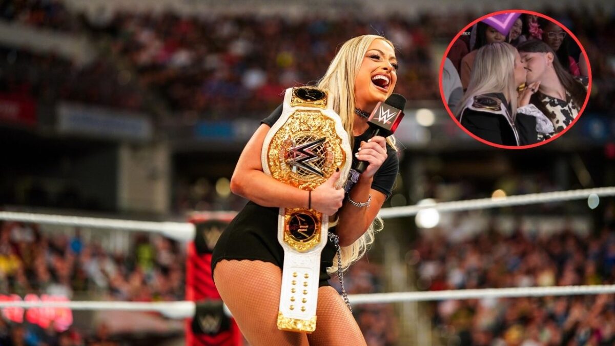 (Video) Liv Morgan and Dominik Mysterio Share a Kiss at Netflix's TUDUM event