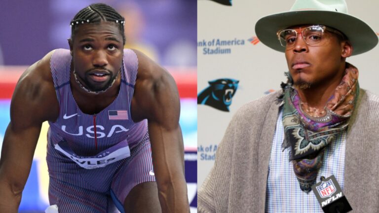Noah Lyles Confesses to Cam Newton About Starting Therapy at 12 with ...