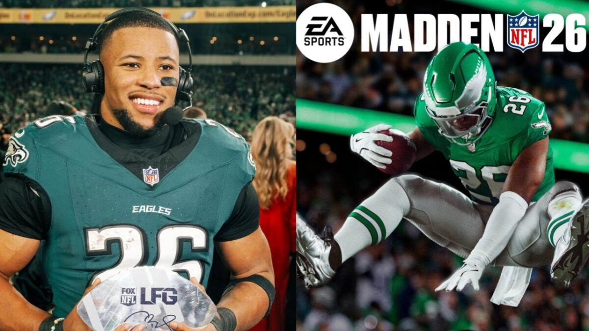 Saquon Barkley Reverse Hurdle For Madden Cover Leaves NFL Fans Shook ...
