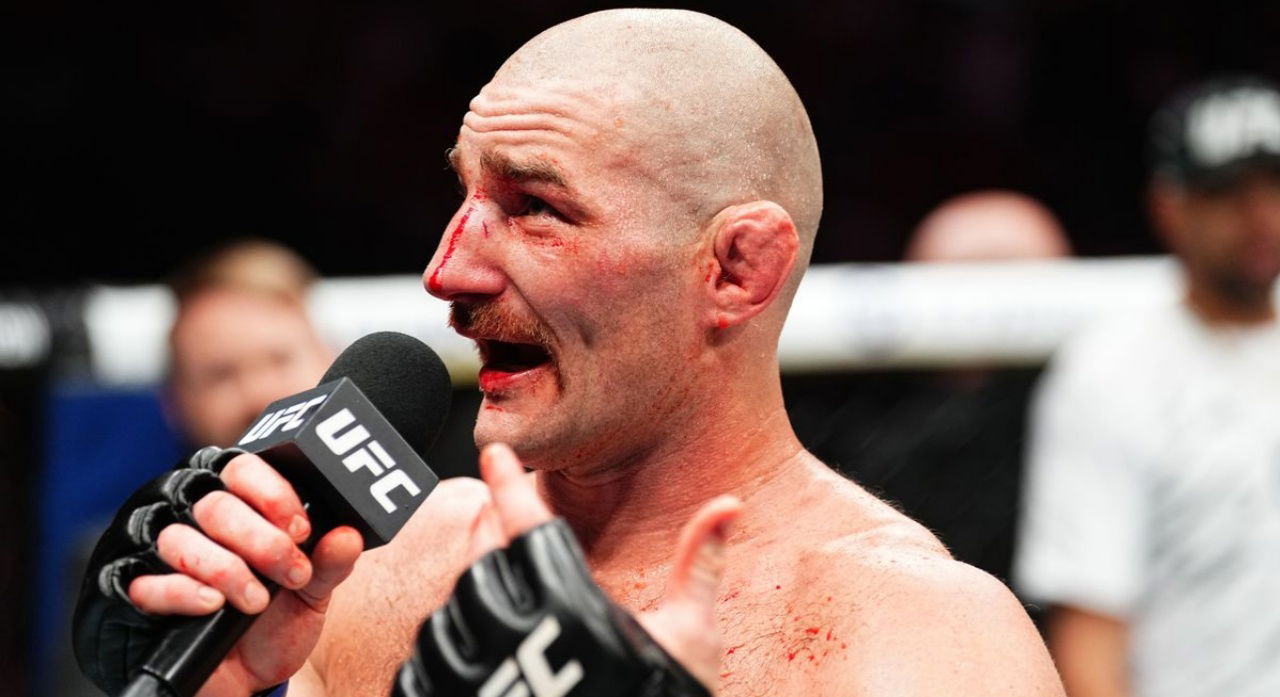 UFC Star Sean Strickland Causes Chaos after Entering Cage to Beat Up ...