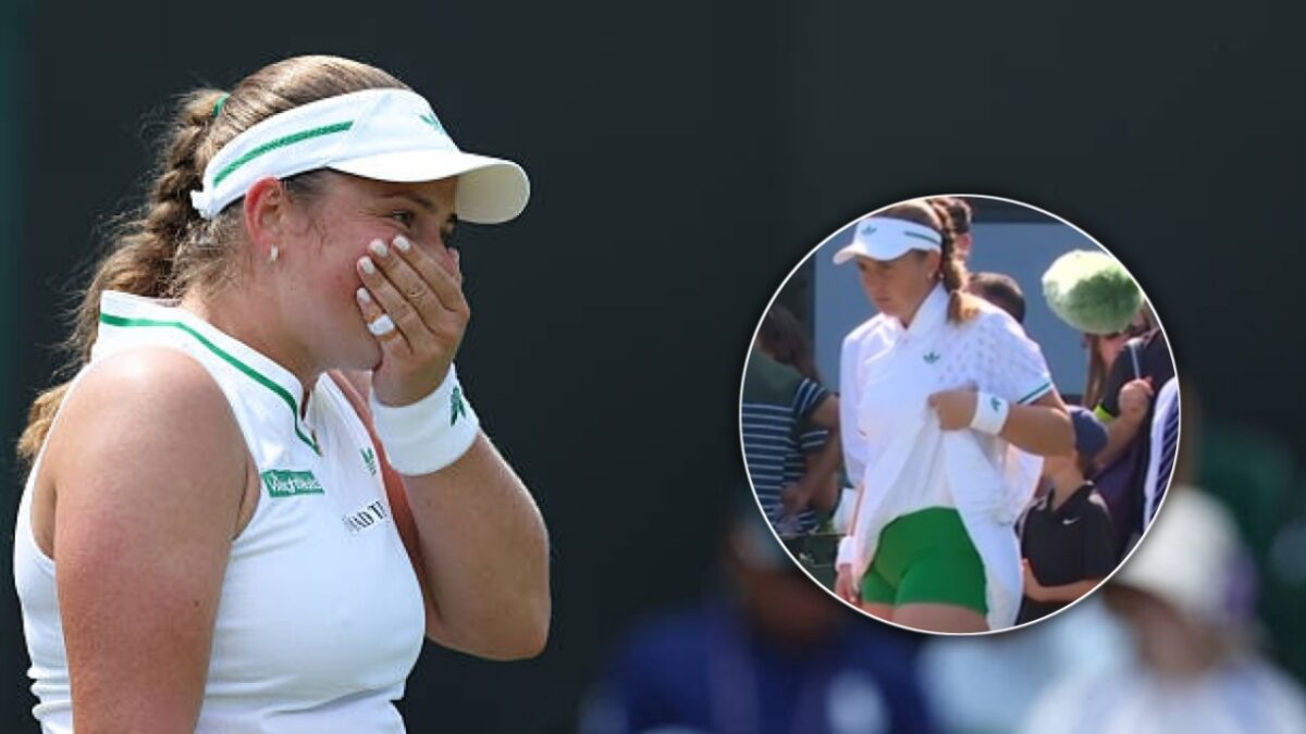 (In Images) Jelena Ostapenko Lifts Skirt While Getting Questioned About All-White Wimbledon ...