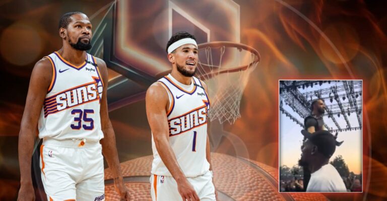 Kevin Durant and Devin Booker Celebrate his $72.5 Million Contract with ...