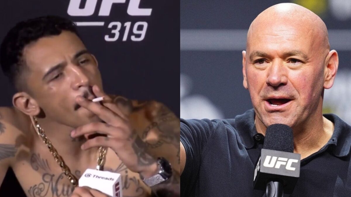 (Video): Dana White Hilariously Notices Presence of 'Smoker' Carlos ...