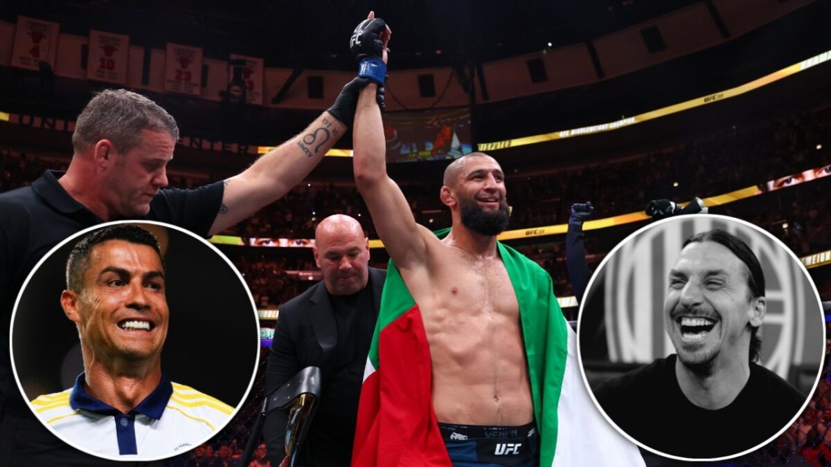 Cristiano Ronaldo and Zlatan Ibrahimovic 'Celebrates' Khamzat Chimaev's ...