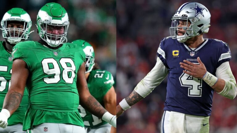 Jalen Carter Spitting on Dak Prescott in 1st Minute of Season Opener Enrages Fans: "Disgusting"