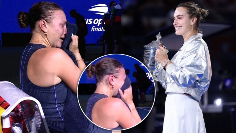 (Video) Heartbroken Amanda Anisimova Sobs Inconsolably After US Open Final Defeat to Aryna Sabalenka