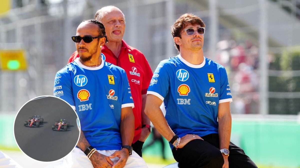 Lewis Hamilton Reveals Reason for Iconic Formation with Charles Leclerc ...