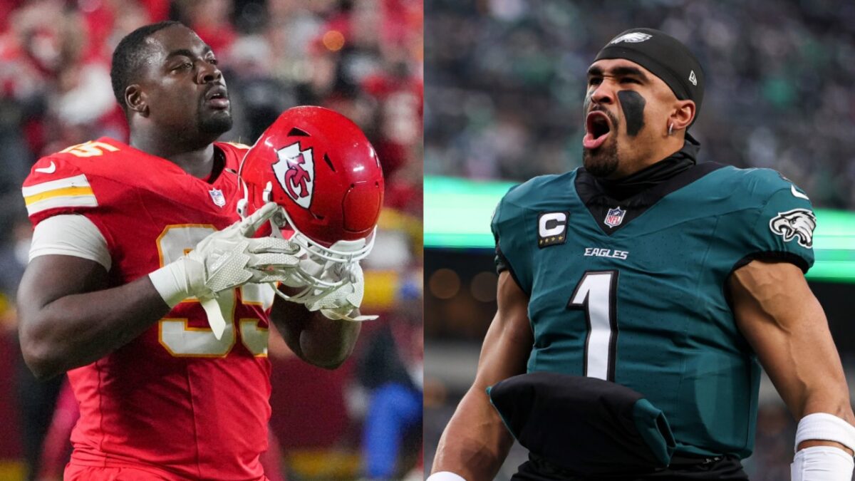 (Video) Jalen Hurts' Savage Response to Chris Jones Talking Trash During Electric Chiefs-Eagles Game