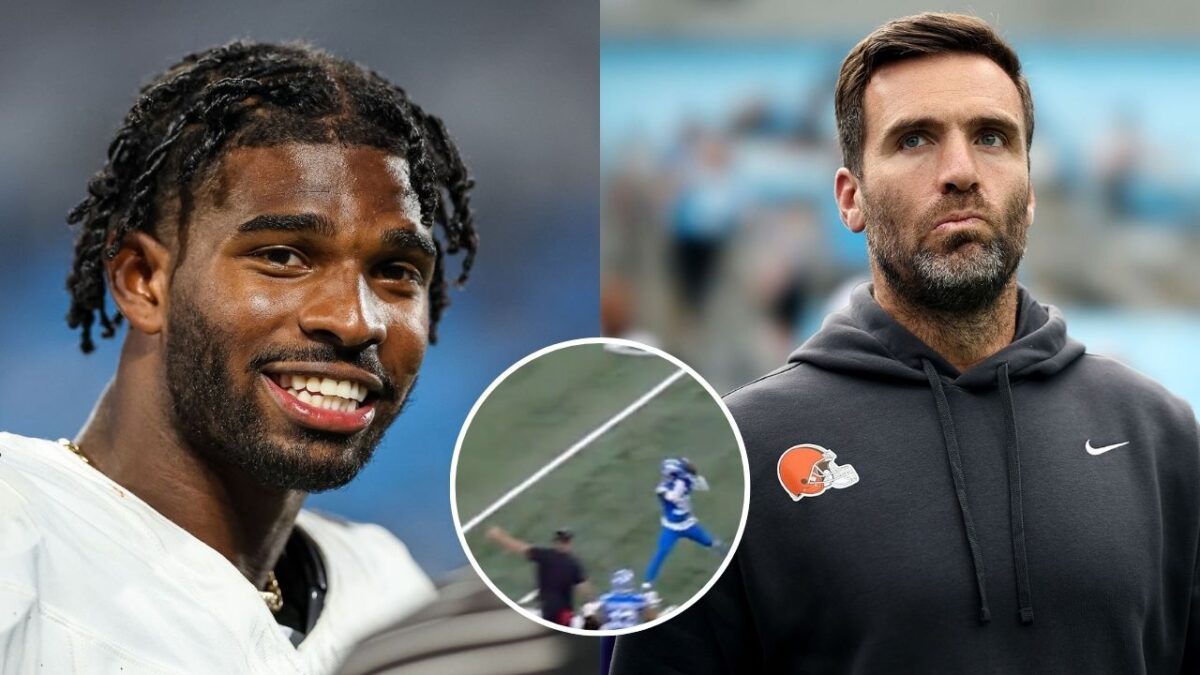 Joe Flacco Throwing One of the Most Bizarre Interceptions Against Lions ...