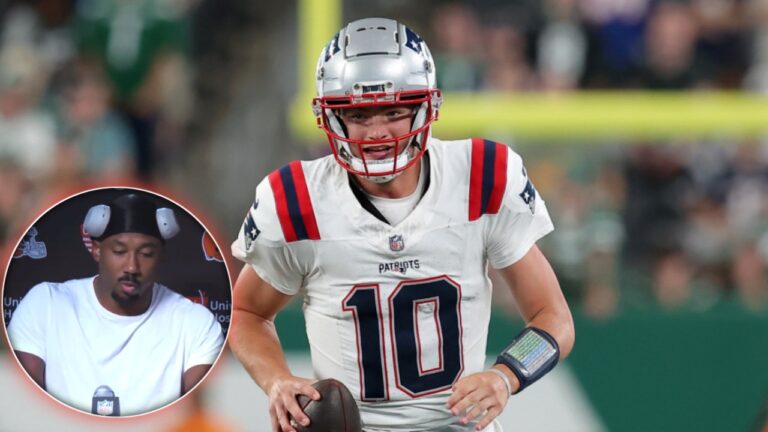 Browns' Myles Garrett Shows Respect for Patriots QB Drake Maye’s Rapid ...