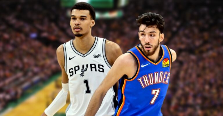 Victor Wembanyama Shoulder Bumping Rival Chet Holmgren in Game 5 Goes Viral