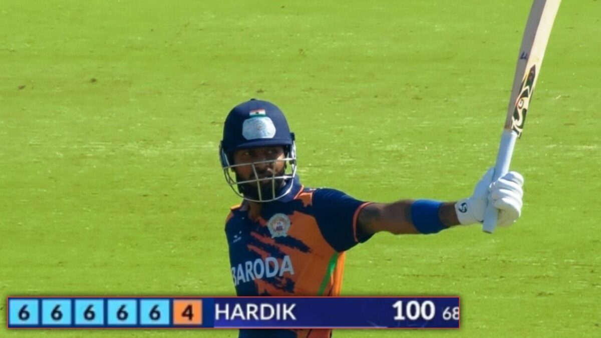 Hardik Pandya’s Monstrous 34-Run Over From Vijay Hazare Trophy is Going ...