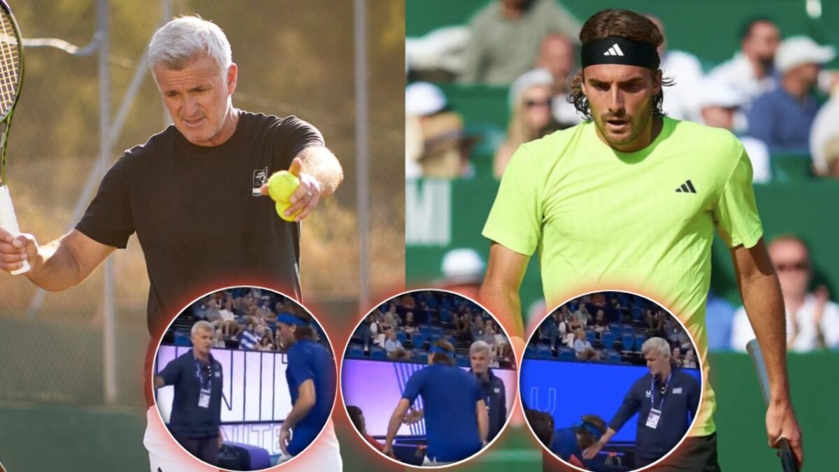 (Video) Stefanos Tsitsipas Ignores Father and Coach Apostolos' Low-Five ...
