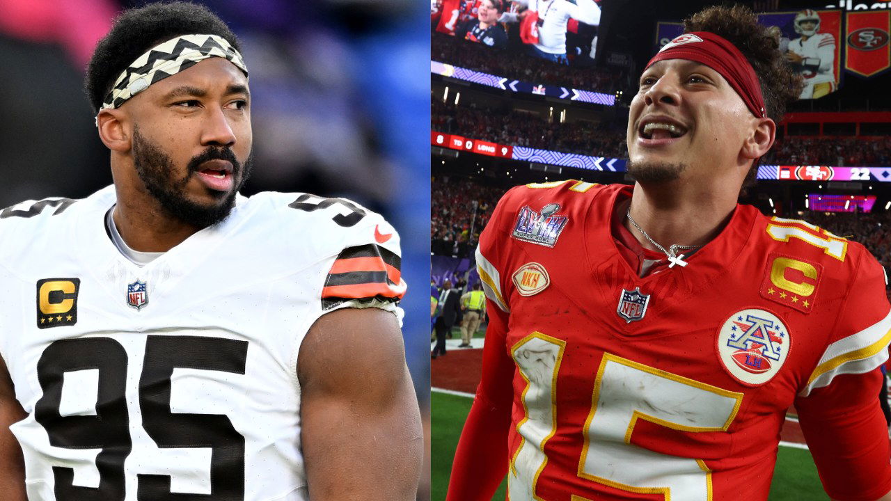 Patrick Mahomes Leads Tributes to Myles Garrett After 23rd Sack Sets ...