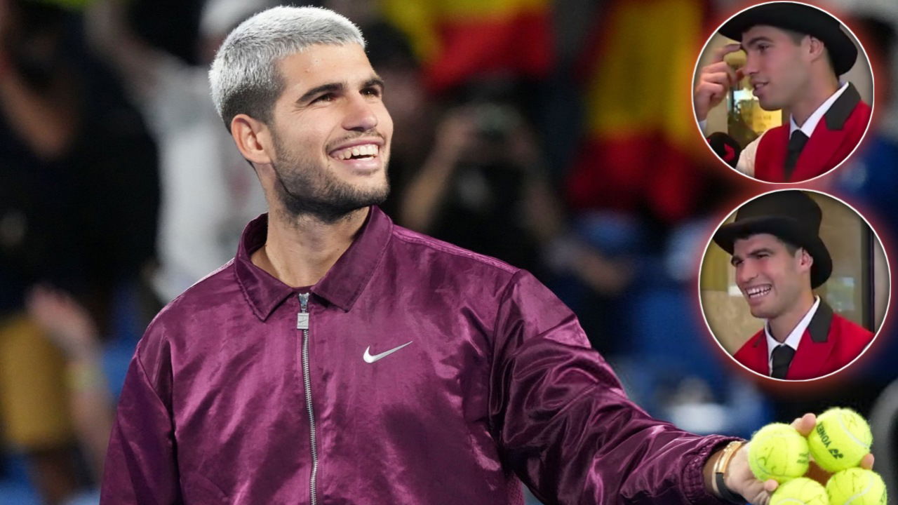 (Video) Carlos Alcaraz Swaps Racket for Top Hat to Be Bellboy at ...