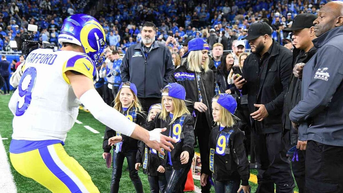 Matthew Stafford's Wife Shares Video of QB Tucking His Daughters in ...