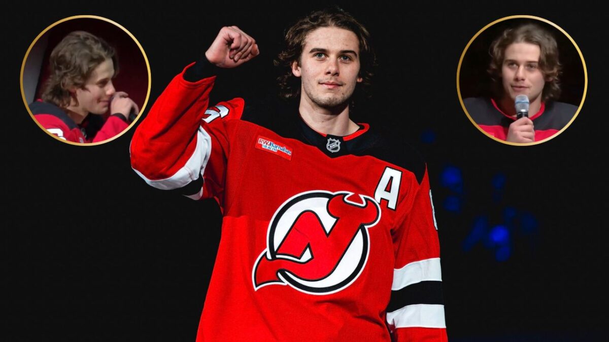 (Video) Jack Hughes Gets Emotional Following Rousing Ovation After Team ...