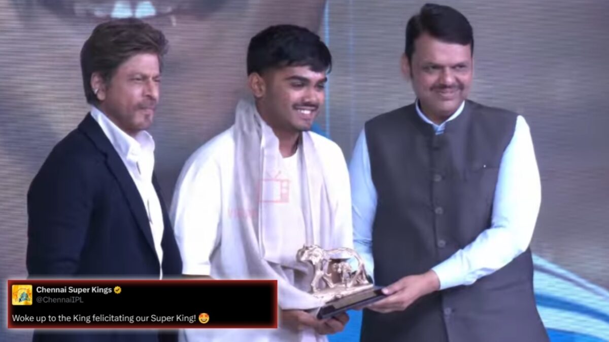 CSK Celebrate Starboy Ayush Mhatre’s Felicitation by Bollywood Icon ...